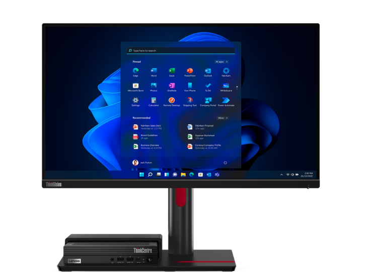 12BMMAT1UK Lenovo ThinkVision TIO Flex 24i 24 inch FHD Monitor ...