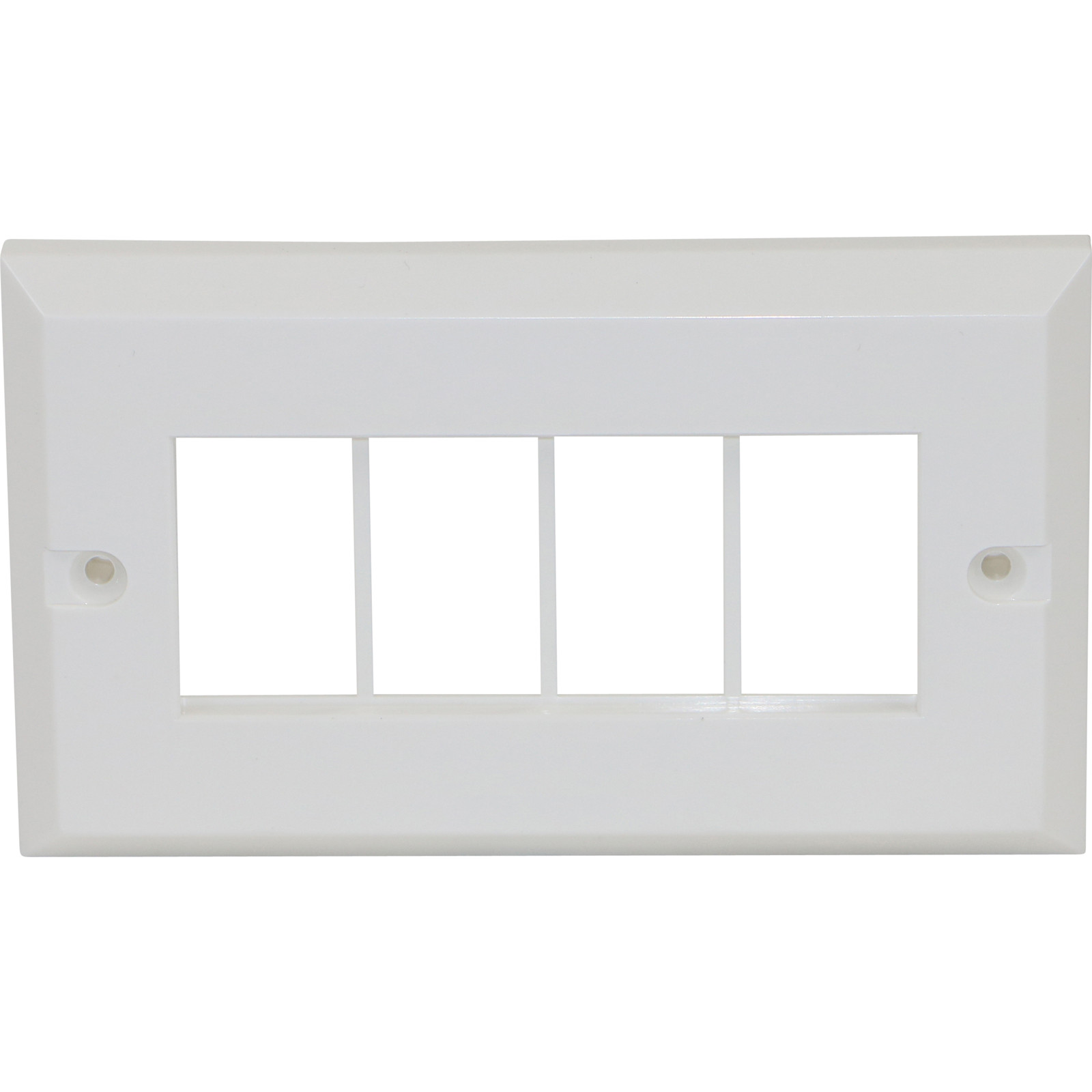 100-671 EXCEL 6C DUAL GANG PLATE UPTO 4 MODULES | ictechdistribution.com