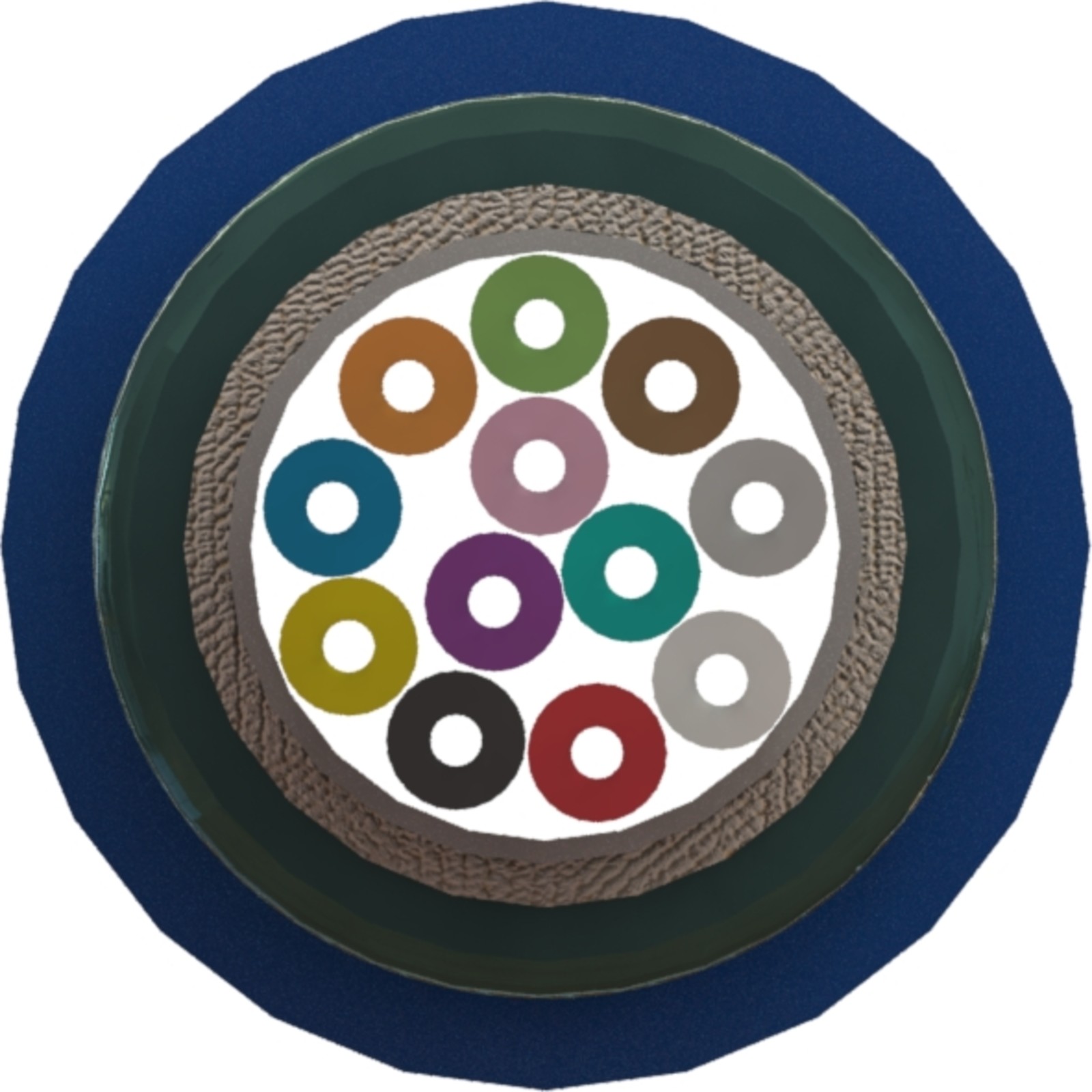 206-003 Internal/External Grade Tight Buffered Fibre Cable 24 Core 9/ ...